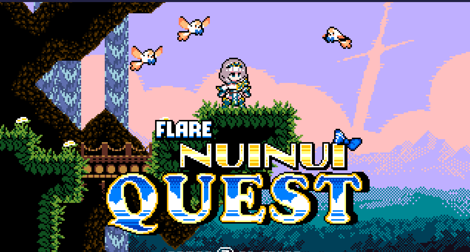 "FLARE NUINUI QUEST"｜心得與完全攻略｜洛克人風Hololive粉絲遊戲 - 在地上跑的生魚片小站